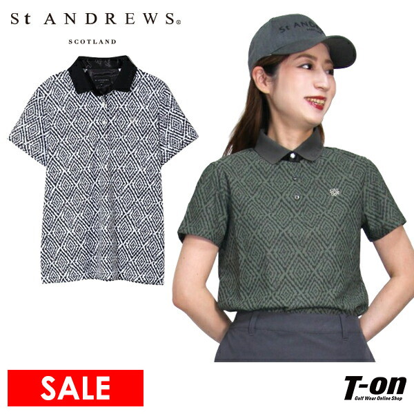 【大感謝祭P10倍】【送料無料】ポロシャツ レディース セントアンドリュース St ANDREWS 2025 秋冬 新作 ゴルフウェア 043-5260804