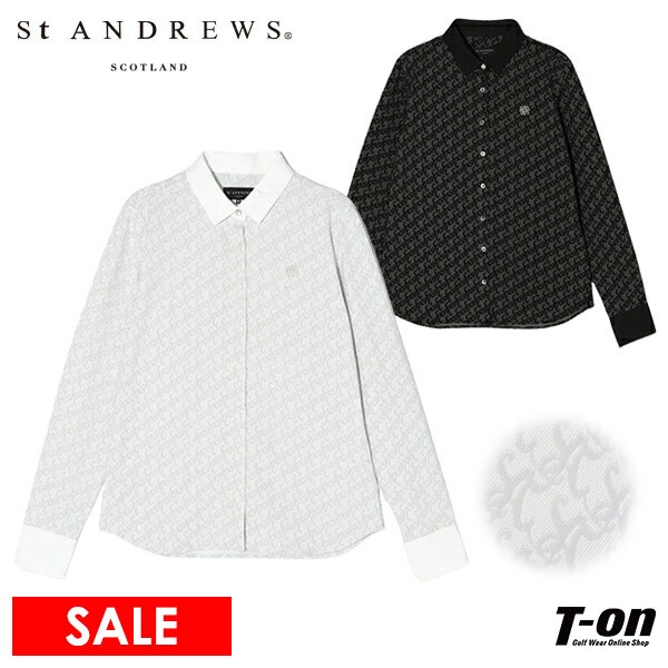 【大感謝祭P10倍】【送料無料】カジュアルシャツ レディース セントアンドリュース St ANDREWS 2025 秋冬 新作 ゴルフウェア 043-5261902