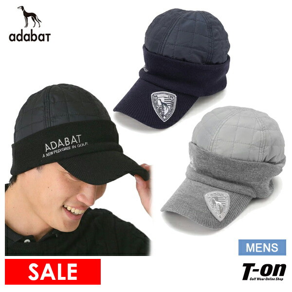 【タイムセール 12/23 13:00迄】中綿キャップ メンズ アダバット adabat 2025 秋冬 新作 ゴルフ 098-04150 OFF