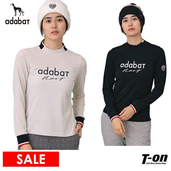 【タイムセール 12/23 13:00迄】ハイネックシャツ レディース アダバット adabat 2025 秋冬 新作 ゴルフウェア 119-14047 OFF
