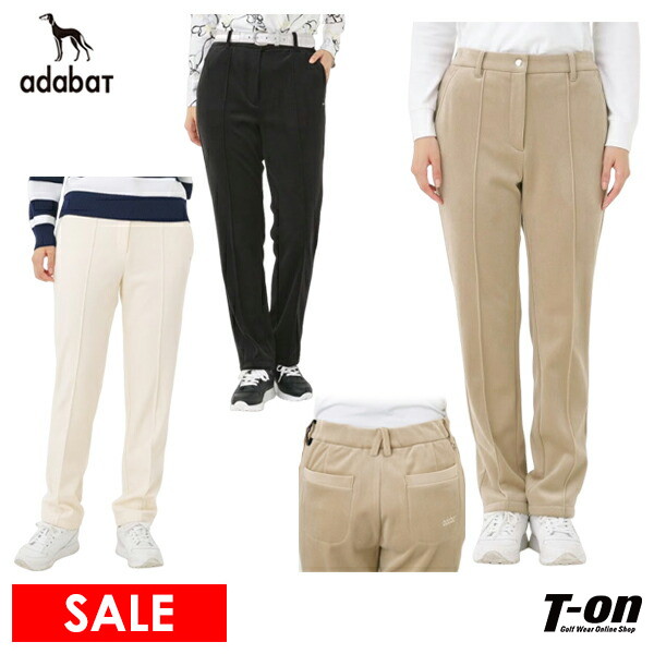 【タイムセール 12/23 13:00迄】ロングパンツ レディース アダバット adabat 2025 秋冬 新作 ゴルフウェア 119-64001 OFF