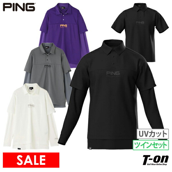 【30％OFFセール】ポロシャツ メンズ ピン PING 2025 秋冬 新作 ゴルフウェア 621-5260801 ゴルフウエア