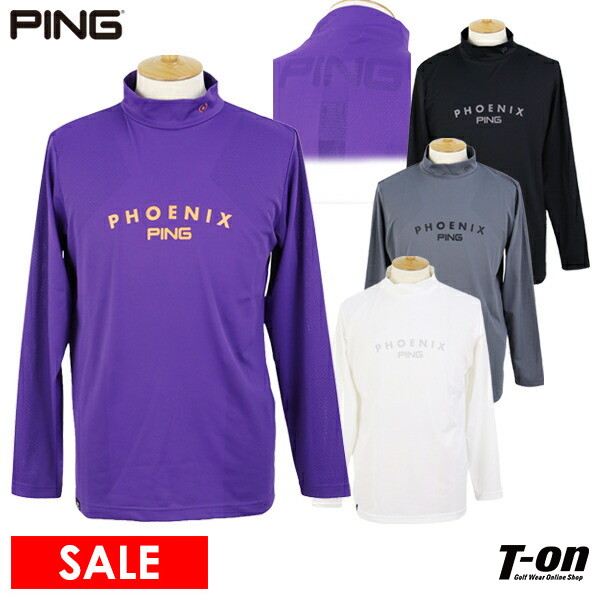 【大感謝祭P10倍】【送料無料】【メール便対応】ハイネックシャツ メンズ ピン PING 2025 秋冬 新作 ゴルフウェア 621-5266801