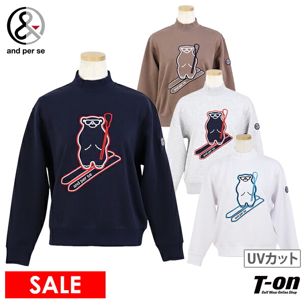 【送料無料】トレーナー レディース アンパスィ and per se 2025 秋冬 新作 ゴルフウェア aff6215j3