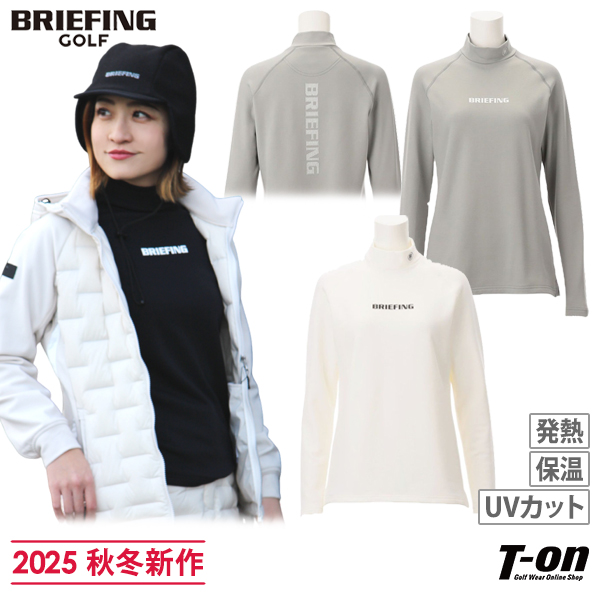 【大感謝祭P10倍】ハイネックシャツ レディース ブリーフィング ゴルフ BRIEFING GOLF 2025 秋冬 新作 ゴルフウェア brg253w41