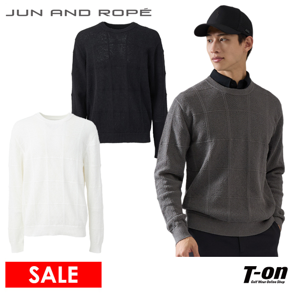 【50％OFFセール】セーター メンズ ジュンアンドロペ ノワール JUN AND ROPE NOIR JUN＆ROPE ゴルフウェア ejm65500