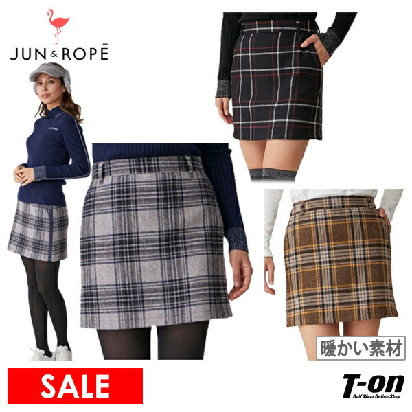 【送料無料】スカート レディース ジュン＆ロペ ジュンアンドロペ JUN＆ROPE ゴルフウェア erc14100