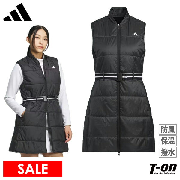 【30％OFFセール】ロングベスト レディース アディダス アディダスゴルフ adidas Golf 日本正規品 2025 秋冬 新作 ゴルフウェア jwk17