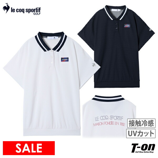 【大感謝祭P10倍】ポロシャツ レディース ルコックスポルティフ ゴルフ ルコック le coq sportif GOLF 2025 秋冬 新作 ゴルフウェア lg5fhs00l