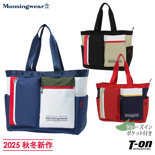 【大感謝祭P10倍】トートバッグ メンズ レディース マンシングウェア Munsingwear 2025 秋冬 新作 ゴルフ mg5ftt01l
