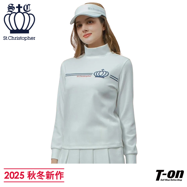 【送料無料】ハイネックシャツ レディース セントクリストファー St.Christopher 2025 秋冬 新作 ゴルフウェア tl49201