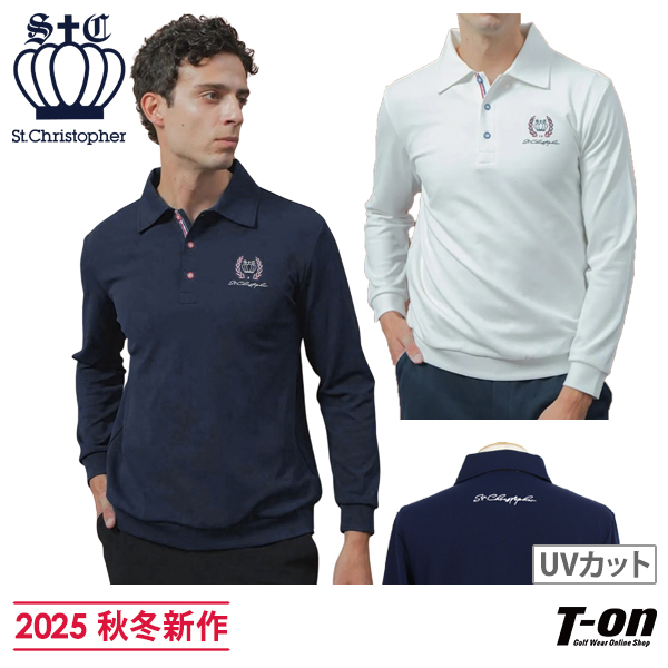 【送料無料】ポロシャツ メンズ セントクリストファー St.Christopher 2025 秋冬 新作 ゴルフウェア tm49200