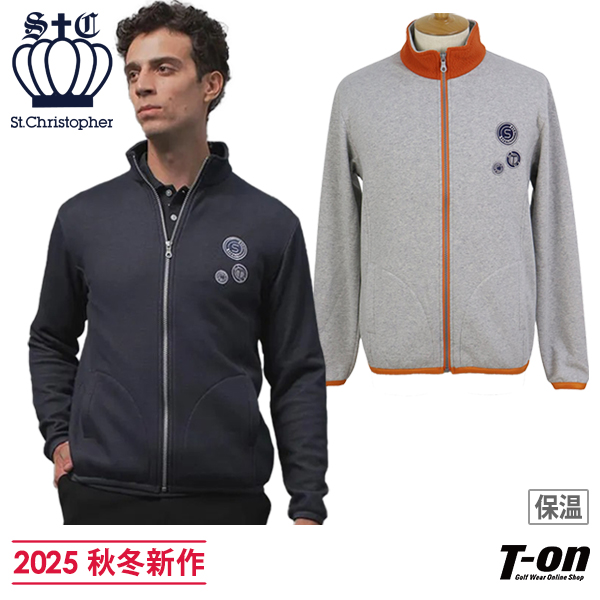【送料無料】ブルゾン メンズ セントクリストファー St.Christopher 2025 秋冬 新作 ゴルフウェア tm49505