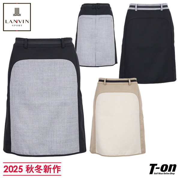 【大感謝祭P10倍】スカート レディース ランバン スポール LANVIN SPORT 日本正規品 2025 秋冬 新作 ゴルフウェア vg5fsk01l