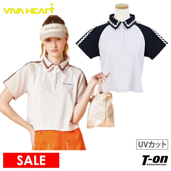 【送料無料】ポロシャツ レディース ビバハート VIVA HEART 2025 春夏 新作 ゴルフウェア 012-23343の通販はau ...