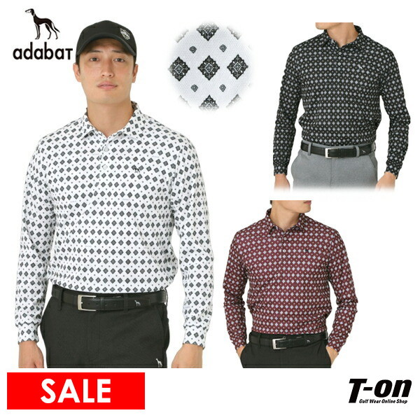 【タイムセール 12/23 13:00迄】ポロシャツ メンズ アダバット adabat 2025 秋冬 新作 ゴルフウェア 082-13820 OFF