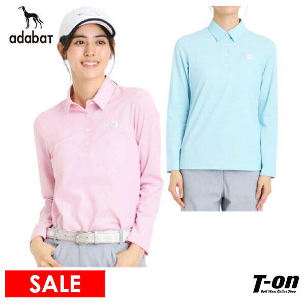 【タイムセール 12/23 13:00迄】ポロシャツ レディース アダバット adabat  ゴルフウェア 119-12213 OFF
