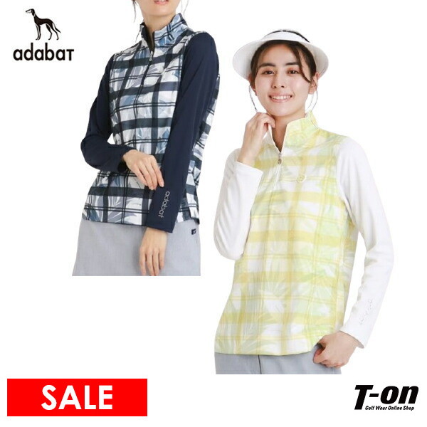 【タイムセール 12/23 13:00迄】ポロシャツ レディース アダバット adabat  ゴルフウェア 119-12310 OFF
