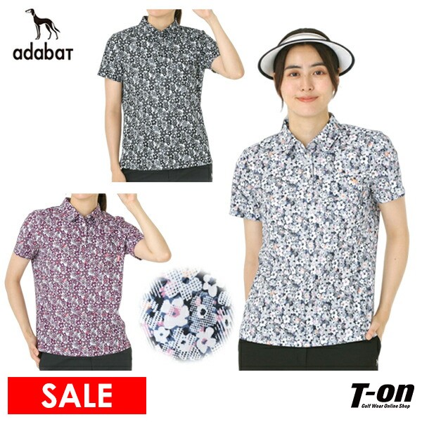 【タイムセール 12/23 13:00迄】ポロシャツ レディース アダバット adabat 2025 秋冬 新作 ゴルフウェア 119-13833 OFF