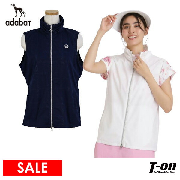 【タイムセール 12/23 13:00迄】ベスト レディース アダバット adabat  ゴルフウェア 119-22310 OFF