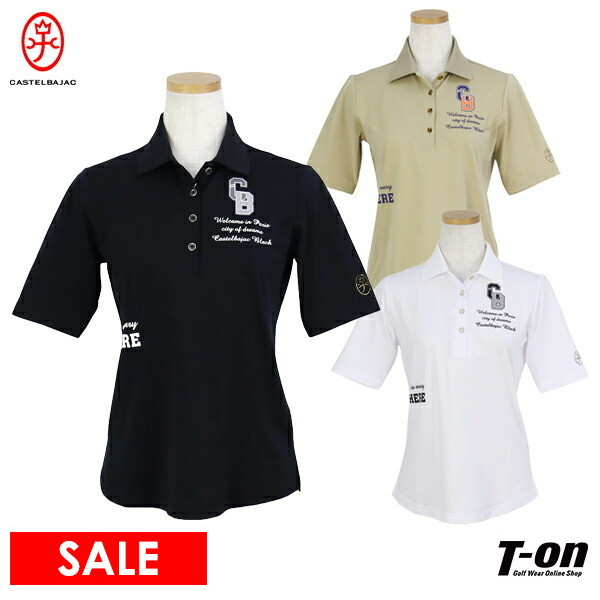 【50％OFFセール】ポロシャツ レディース カステルバジャックスポーツ ブラックライン CASTELBAJAC SPORT BLACK Line  ゴルフウェア 7245274253