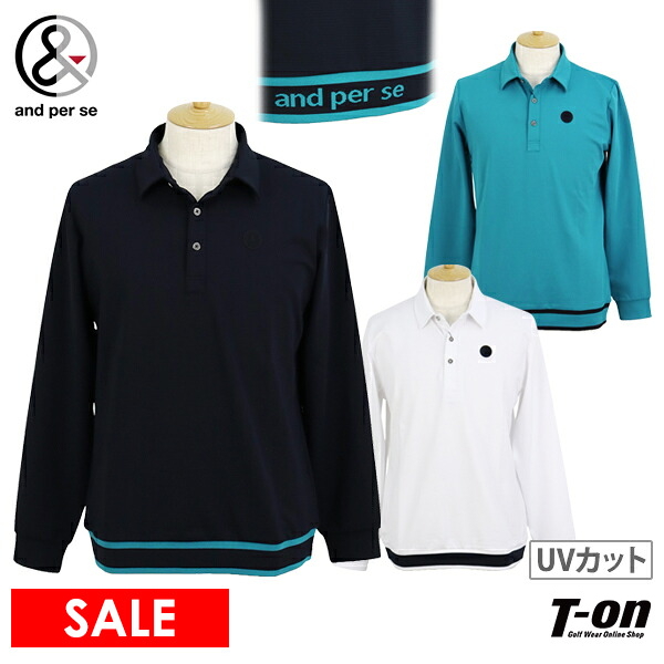 【送料無料】ポロシャツ メンズ アンパスィ and per se 2025 秋冬 新作 ゴルフウェア amf9285w3