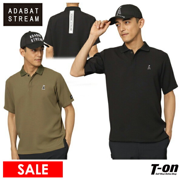 【タイムセール 12/23 13:00迄】ポロシャツ メンズ アダバット ストリーム ADABAT STREAM  ゴルフウェア s69-82481 OFF