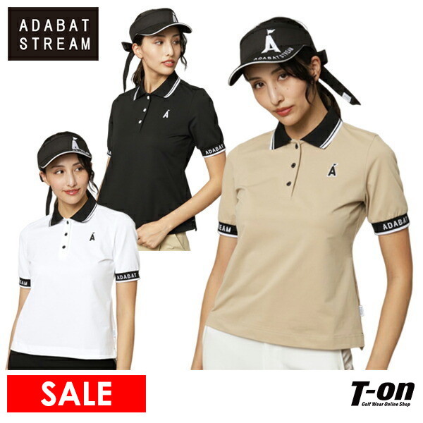 【タイムセール 12/23 13:00迄】ポロシャツ レディース アダバット ストリーム ADABAT STREAM  ゴルフウェア s70-12285 OFF