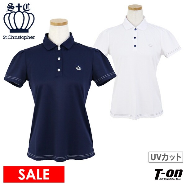 【30％OFFセール】ポロシャツ レディース セントクリストファー St.Christopher  ゴルフウェア tl48105