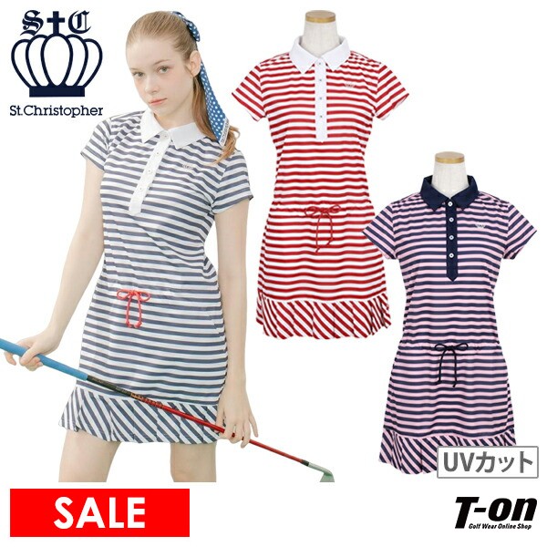 【30％OFFセール】ワンピース レディース セントクリストファー St.Christopher  ゴルフウェア tl48700