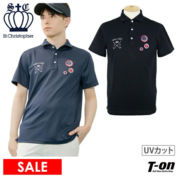 【30％OFFセール】ポロシャツ メンズ セントクリストファー St.Christopher  ゴルフウェア tm48101