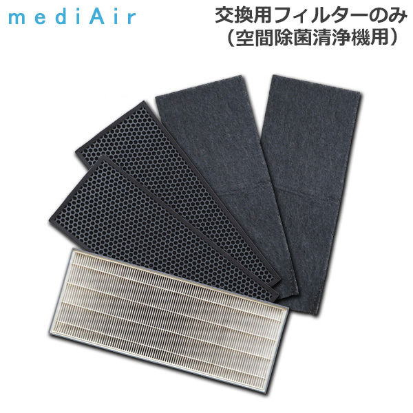 mediAir（メディエアー）交換用フィルターセット（メインフィルター×１、VOCプレフィルター×２、VOCポストフィルター×２）