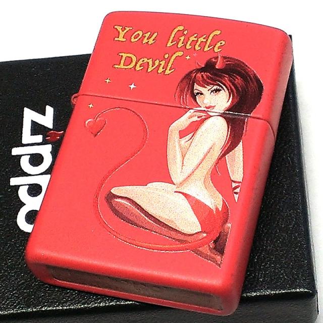 ジッポ ライター セクシー LittleDevil 悪魔 マットレッド 女性 Devil ZIPPO プリント 艶消し赤 鮮やか レディース メンズ プレゼント の通販はau PAY ...