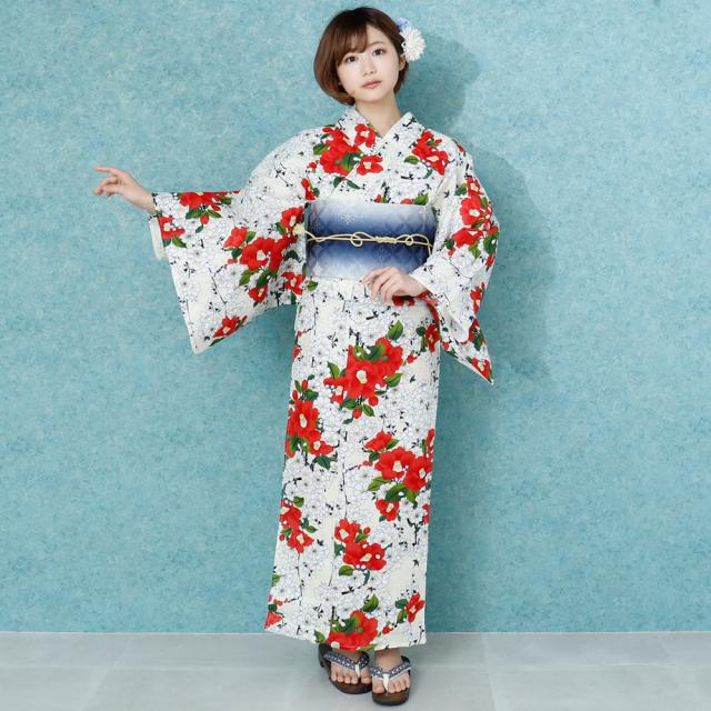 送料無料 夏新作 女性浴衣 浴衣 単品 浴衣単品 仕立て上がり 綿麻