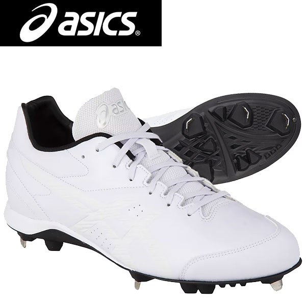 アシックス ベースボール asics 野球 白 ホワイト 金具スパイク ネオリバイブ 4 NEOREVIVE 4 高校野球ルール対応 1123A032-110