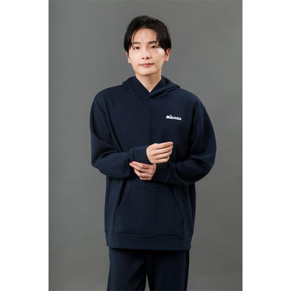 ミカサ MIKASA マルチスポーツ ルーズプルオーバーフーディー ネイビー ユニセックス 2630-NV
