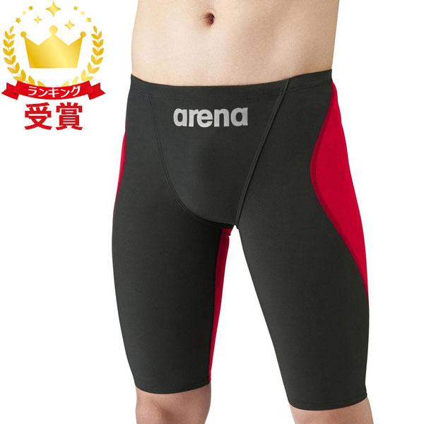 ARENA アリーナ 競泳水着 アクアフォースフュージョントライ ハーフスパッツ ARN-1011M-BKRD 水泳 メンズ 公式大会可