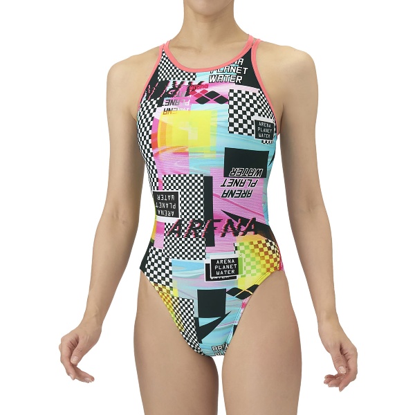 ARENA アリーナ トレーニングワンピース オープンバック 水泳 水着レディース競泳用 非公認 AS5FWM22L-BKPK