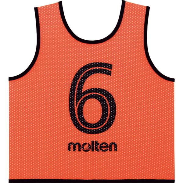 モルテン molten ゲームベスト GVジュニア10枚セット 蛍光オレンジ GS0112KO ジュニア ボーイズ