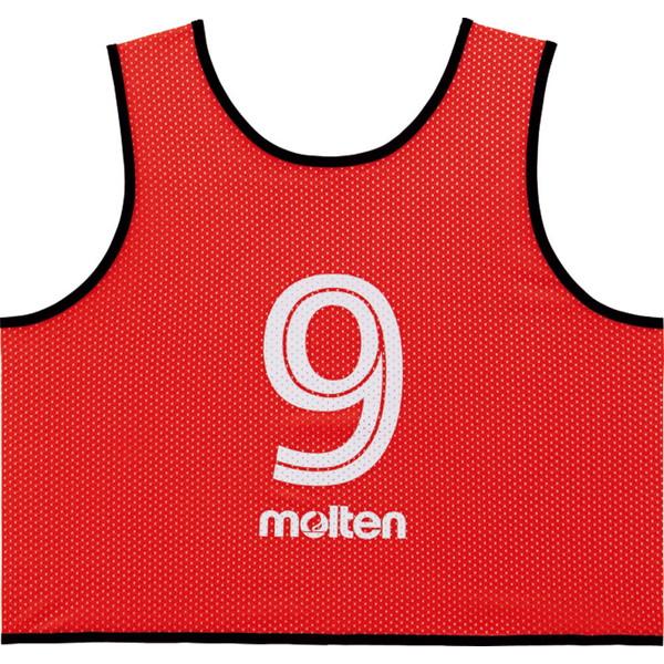 モルテン molten ゲームベスト GV10枚セット レッド GS0113R