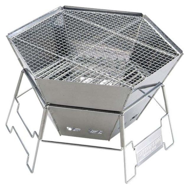 CAPTAINSTAG キャプテンスタッグ ヘキサ ステンレス ファイアグリル M6500