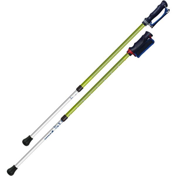 SINANO シナノ 抗ウイルスあんしん2本杖 グリーン 伸縮 抗ウイルス加工 ウェルネス 650200