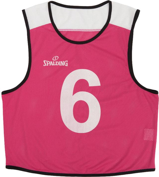 SPALDING スポルディング ビブス6-11 6枚セット バスケット SUB130720-PNK