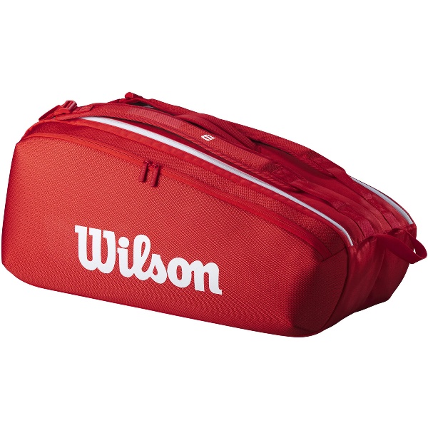 Wilson ウイルソン SUPER TOUR WILSON RED 9PK 2025 Red テニス バッグ WR80367010
