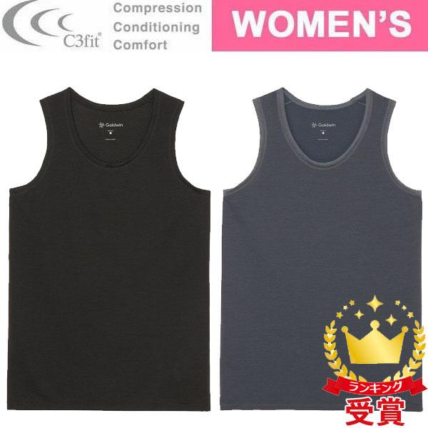 C3fit シースリーフィット ウールブレンドメッシュタンク GCW84301 レディース WL BLEND MESH TANK