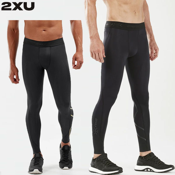 2XU ツータイムズユー MCSクロストレ コンプレッションタイツ ロゴベルト MA5365B 着圧
