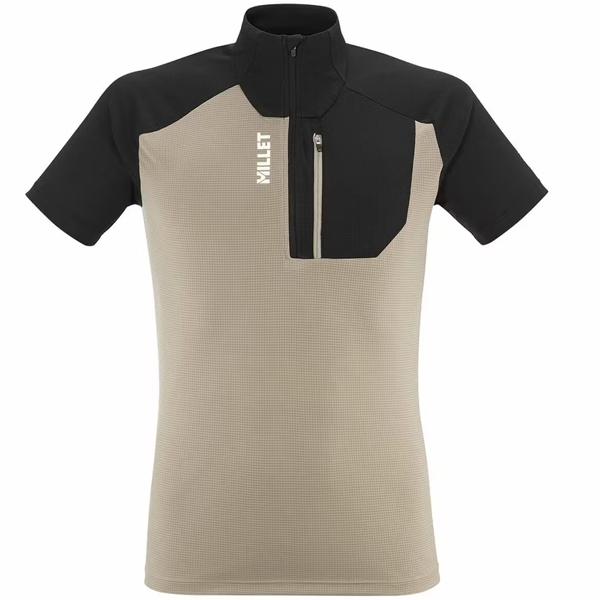 MILLET ミレー カメット ジップTシャツ ショートスリーブ MIV10455-N9934 メンズ インナーレイヤー