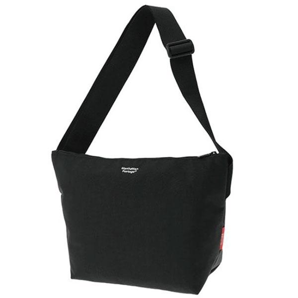 マンハッタンポーテージ Manhattan Portage Cobble Hill Nylon Messenger Bag M No Flap メッセンジャーバッグ ショルダーバッグ MP1606JRNF-BLK