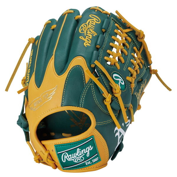 返品交換不可 在庫一掃セール Rawlings ローリングス 軟式 ハイパーテック MLB N55W OAK GR5HTMN55W-OAK 一般軟式グラブ