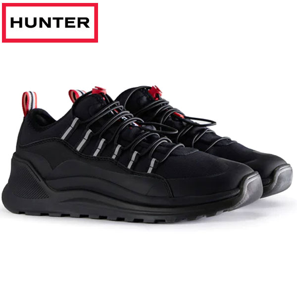 返品交換不可 現品限り処分 ハンター HUNTER レディース トラベル ミッド トレーナー スニーカー WFK2000PTP-BLK